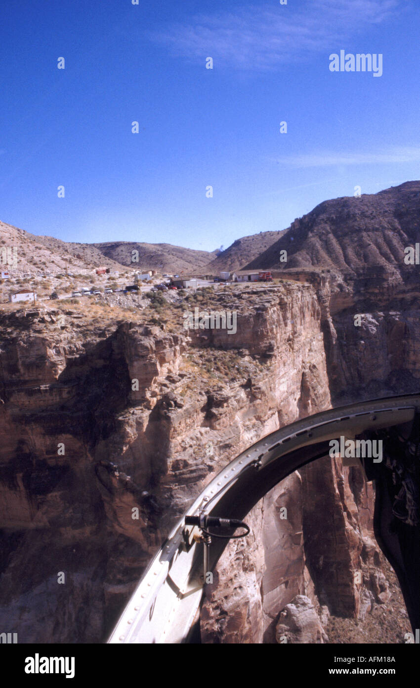 Flying out of Supai the Havasupai village in the Grand Canyon National ...