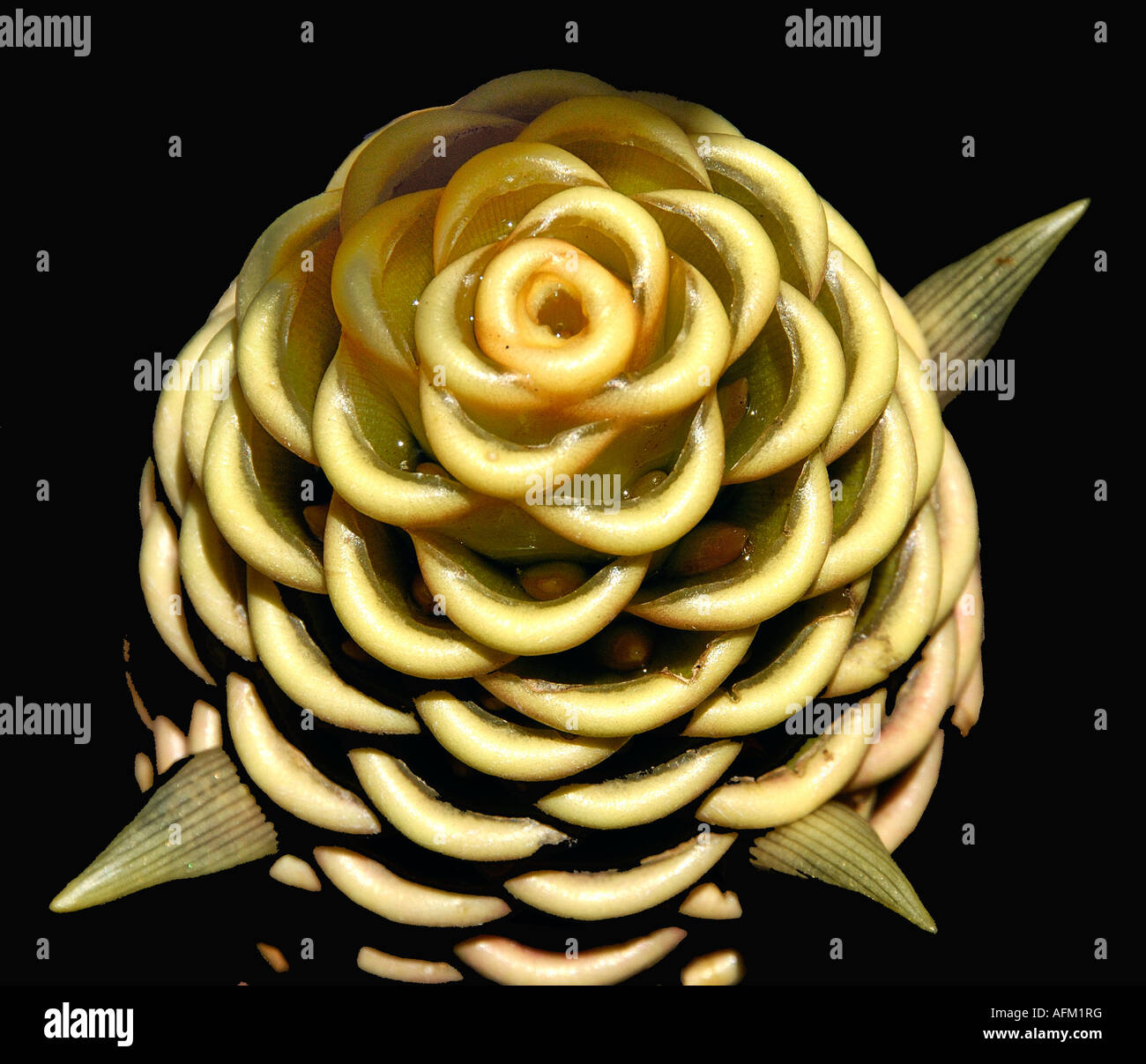 Golden beehive ginger plant Stock Photo - Alamy