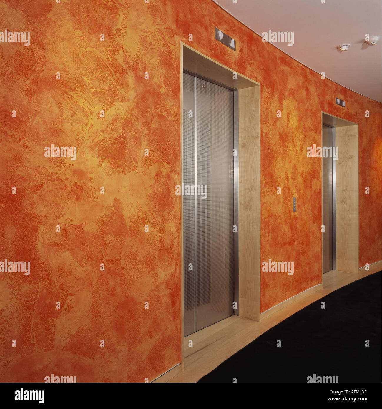 Hotel Reception Elevators Stock Photo - Alamy