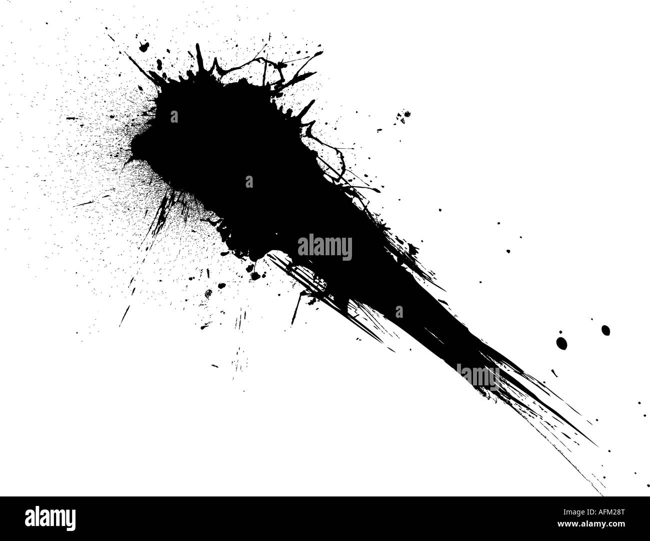 shooting ink paint splat isolated from the white background ideal to ...