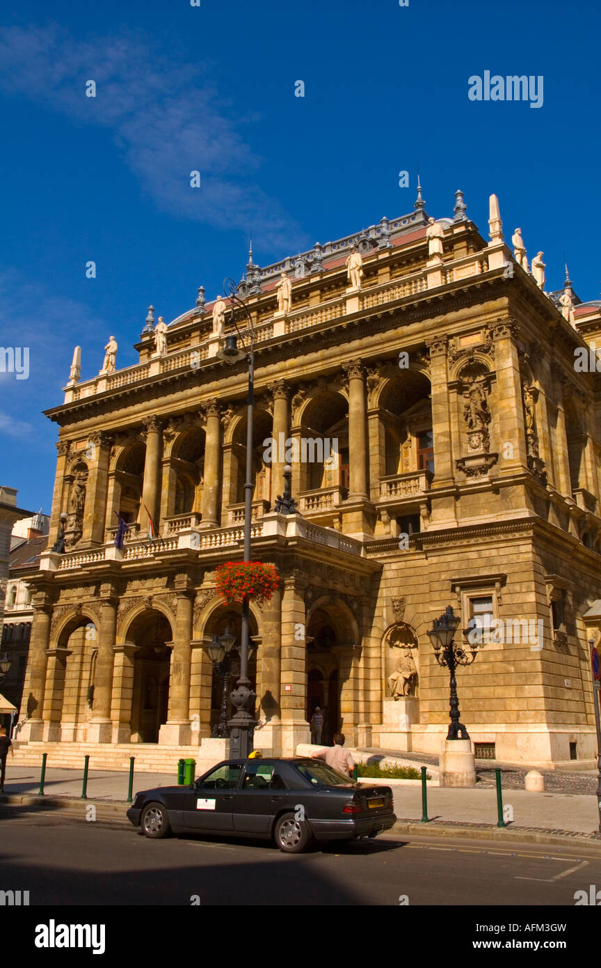 Hungarian state opera house along Andrassy Ut boulevard in central ...