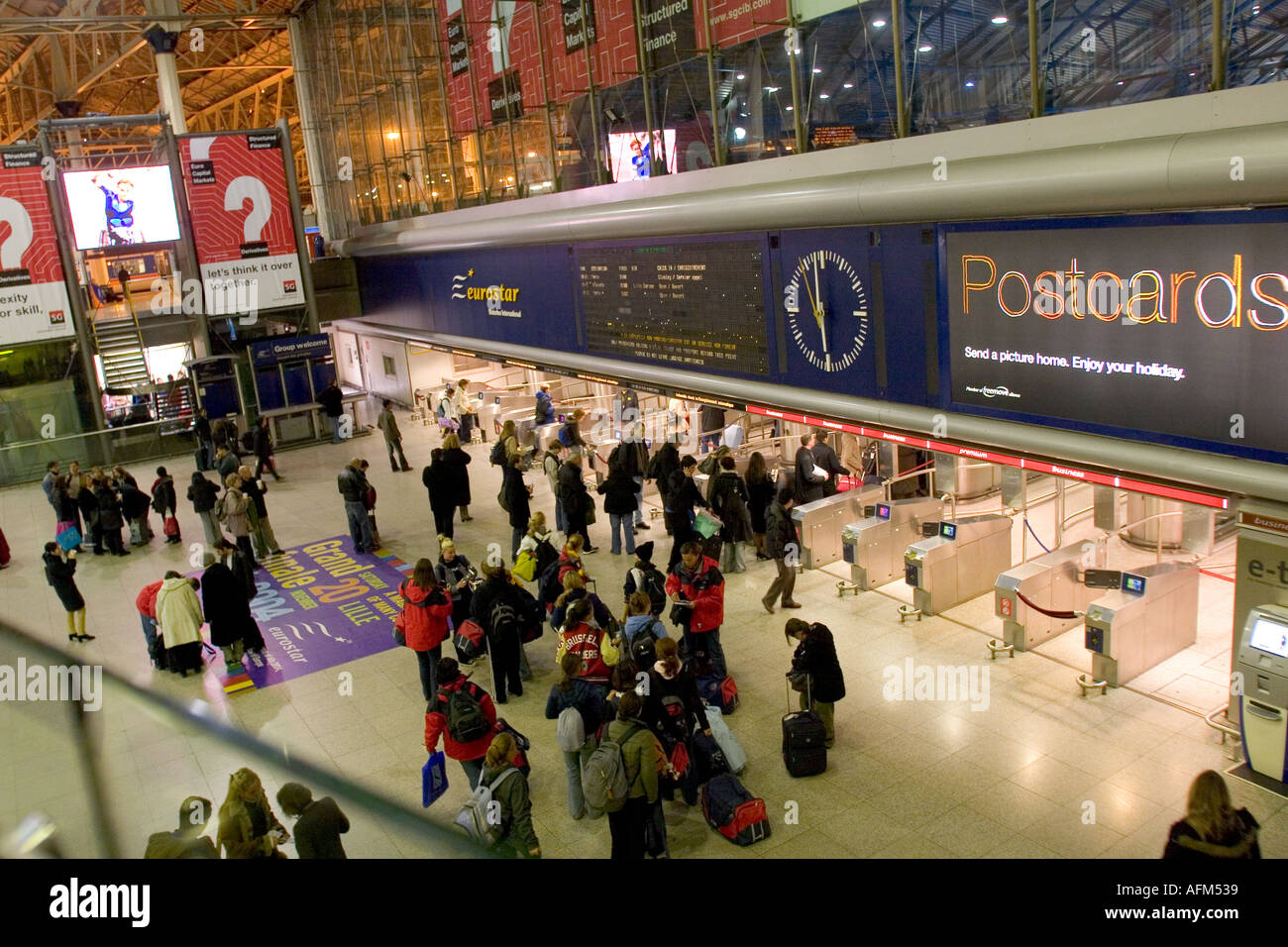 Former Eurostar terminus Waterloo International Railway Station London ...