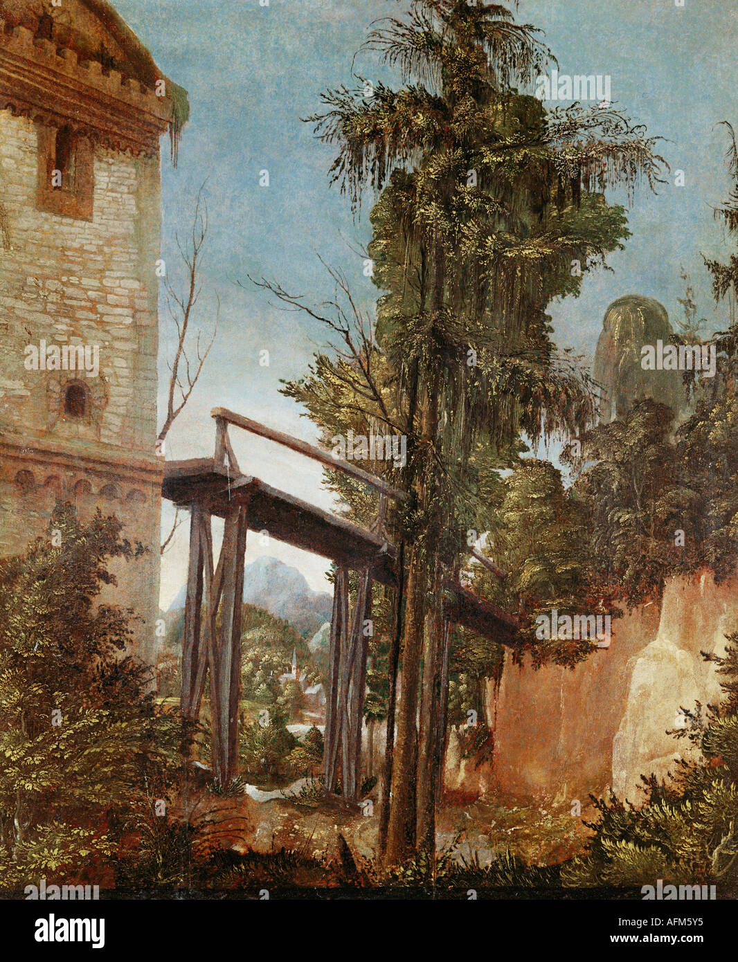 "fine arts, Altdorfer, Albrecht, (1480 - 1538), painting, "landscape ...