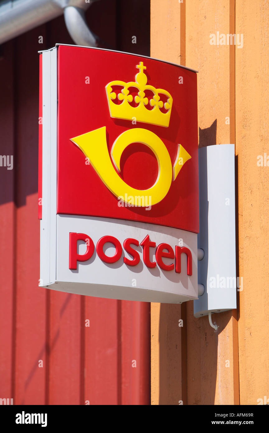 Posten sign Norway Stock Photo - Alamy