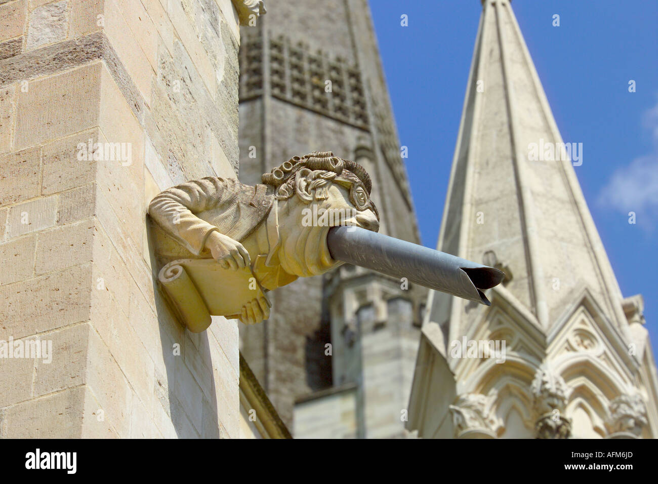 UK West Sussex Chichester Cathedral Gargoyle Stock Photo - Alamy