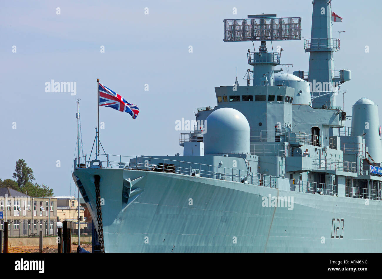 UK Hampshire Portsmouth HM Naval Base HMS Bristol Stock Photo - Alamy