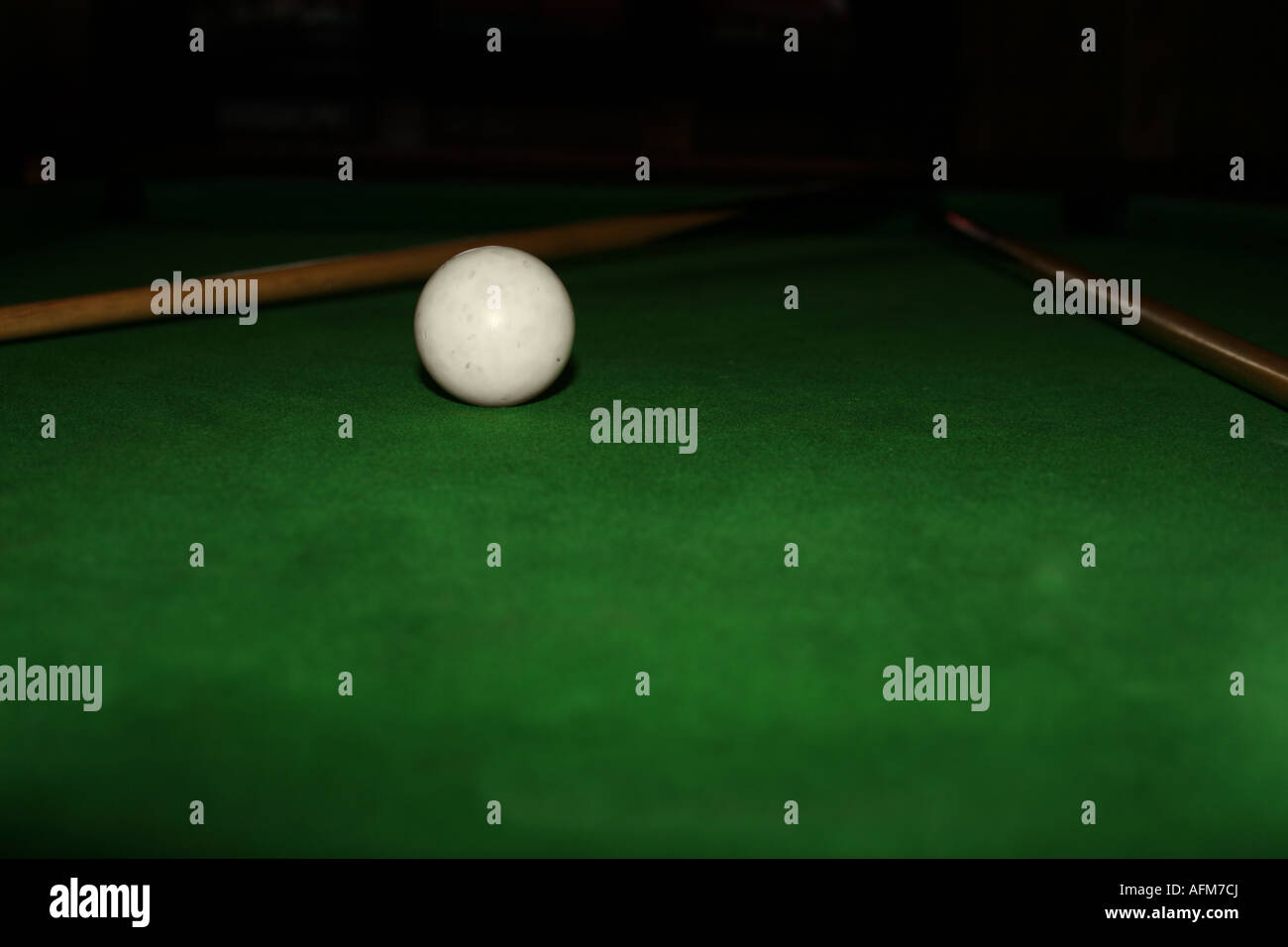 pool table with white ball Stock Photo - Alamy