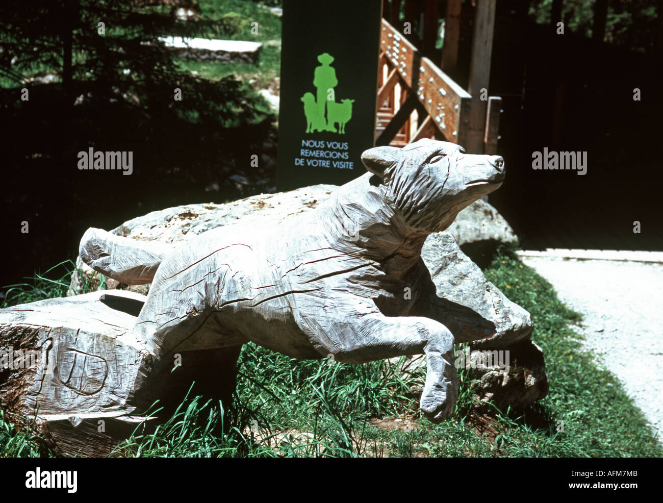 The Alpha Wolf Centre at Le Borian in the Mercantour Stock Photo - Alamy