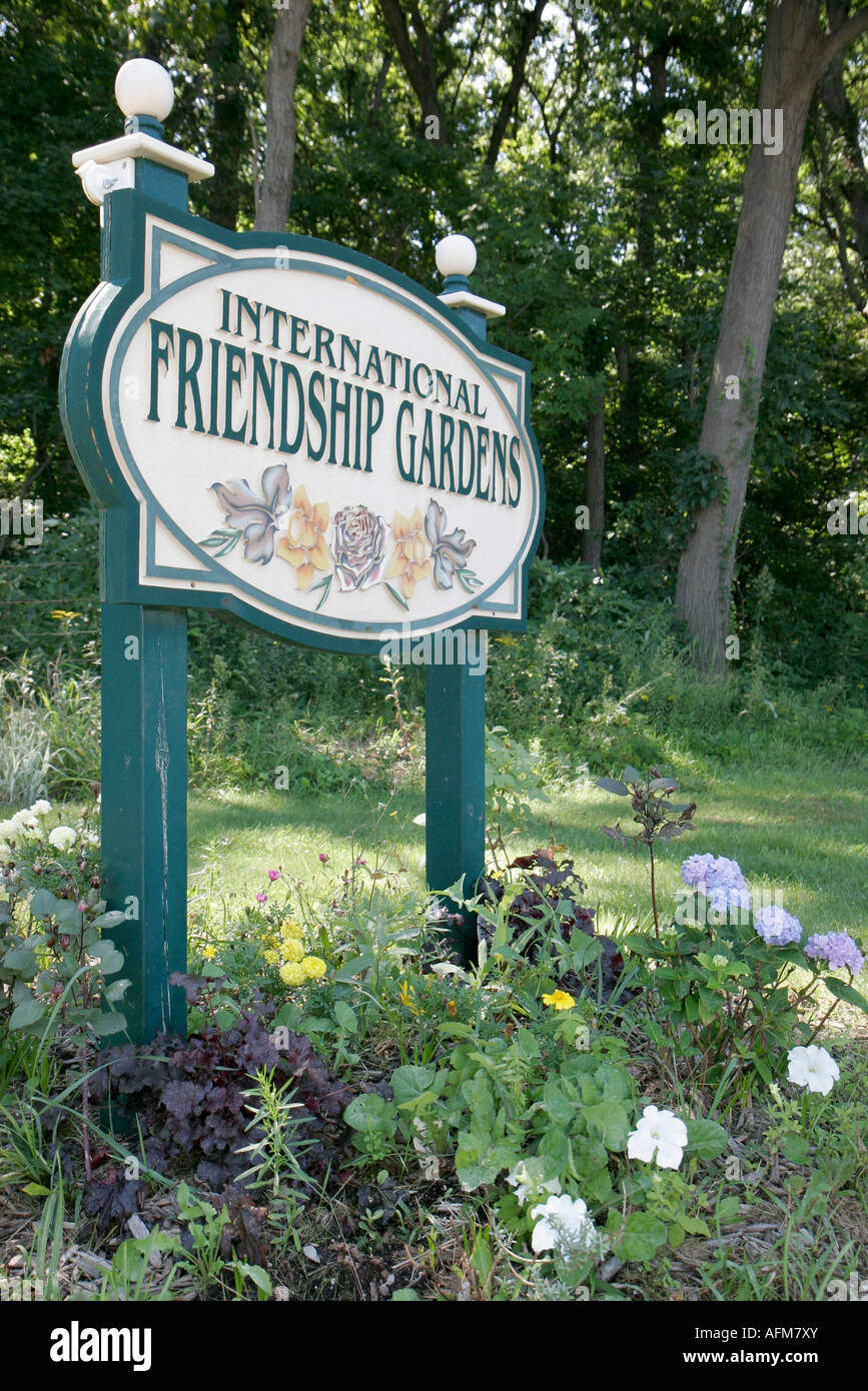Indiana LaPorte County,Michigan City,International Friendship Gardens ...
