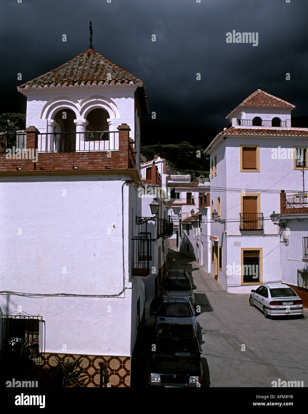 The white village of Sedilla in the Axarquía Stock Photo - Alamy