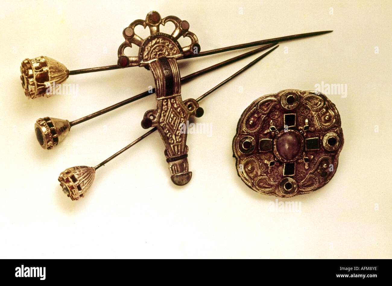 Merovingian fibula hi-res stock photography and images - Alamy