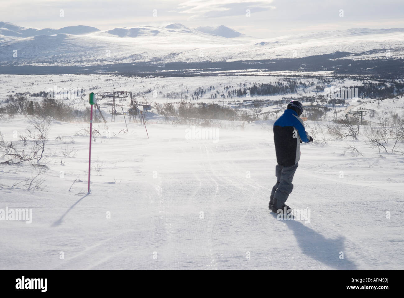 Skiing in swedish mountains hi-res stock photography and images - Alamy
