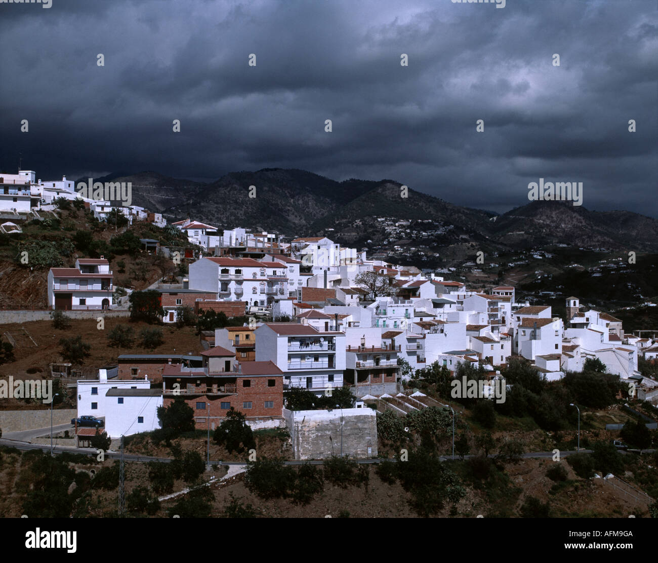 The white village of Corumbela in the Axarquía Stock Photo - Alamy