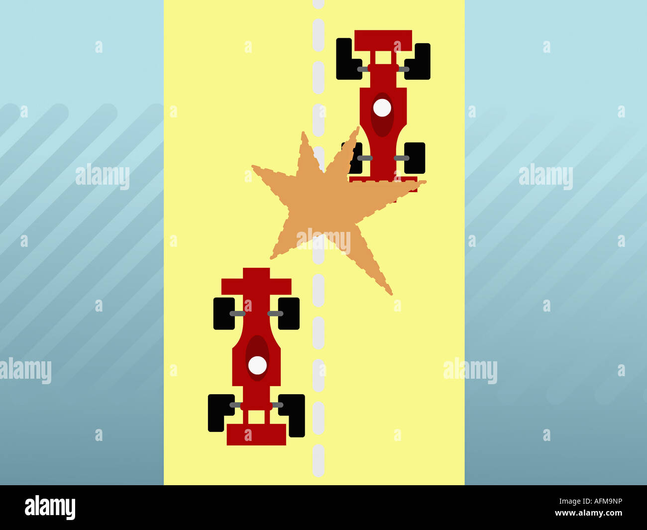 Cars on a track hi-res stock photography and images - Alamy