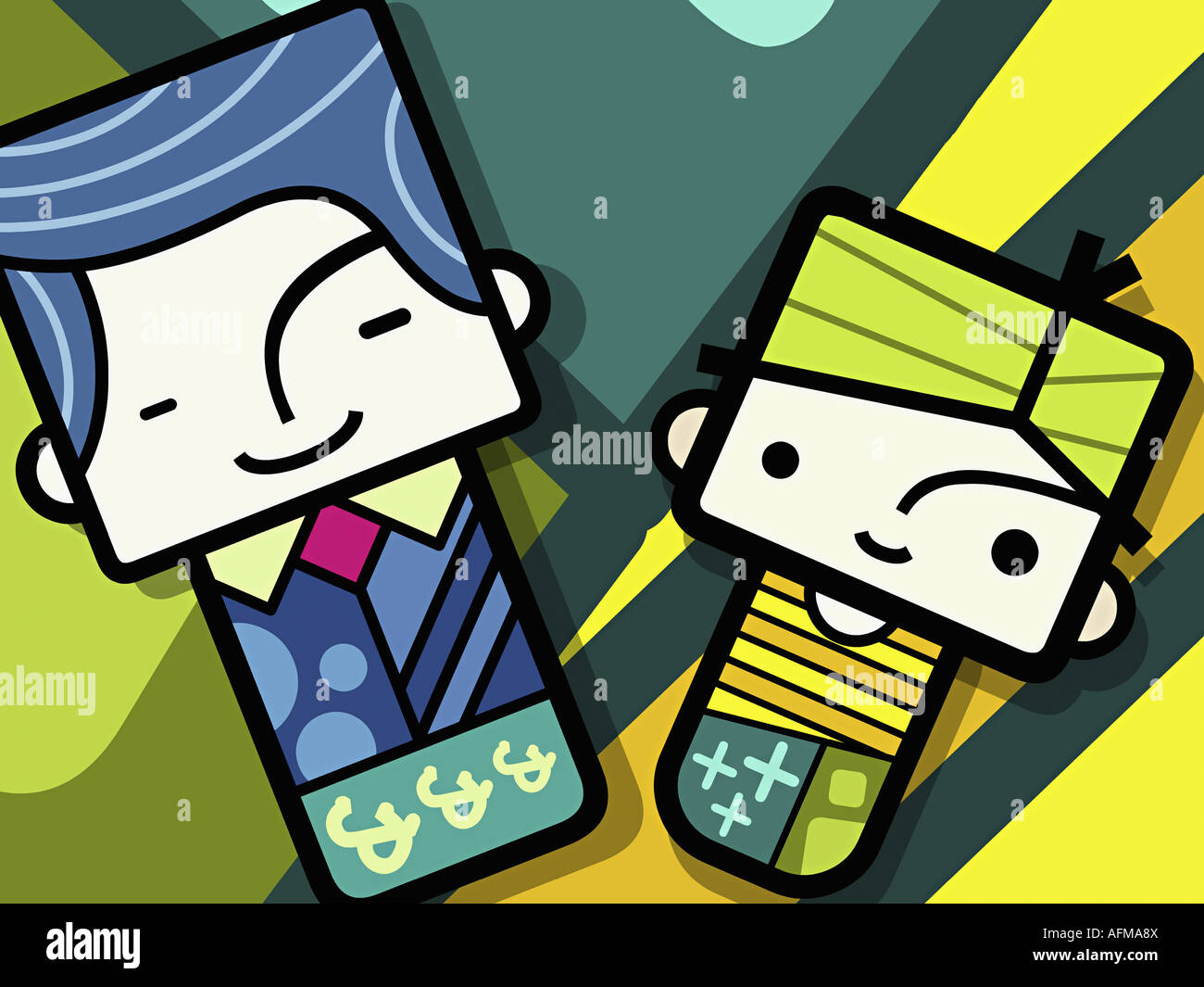 Close up of a man and a boy standing together Stock Photo - Alamy