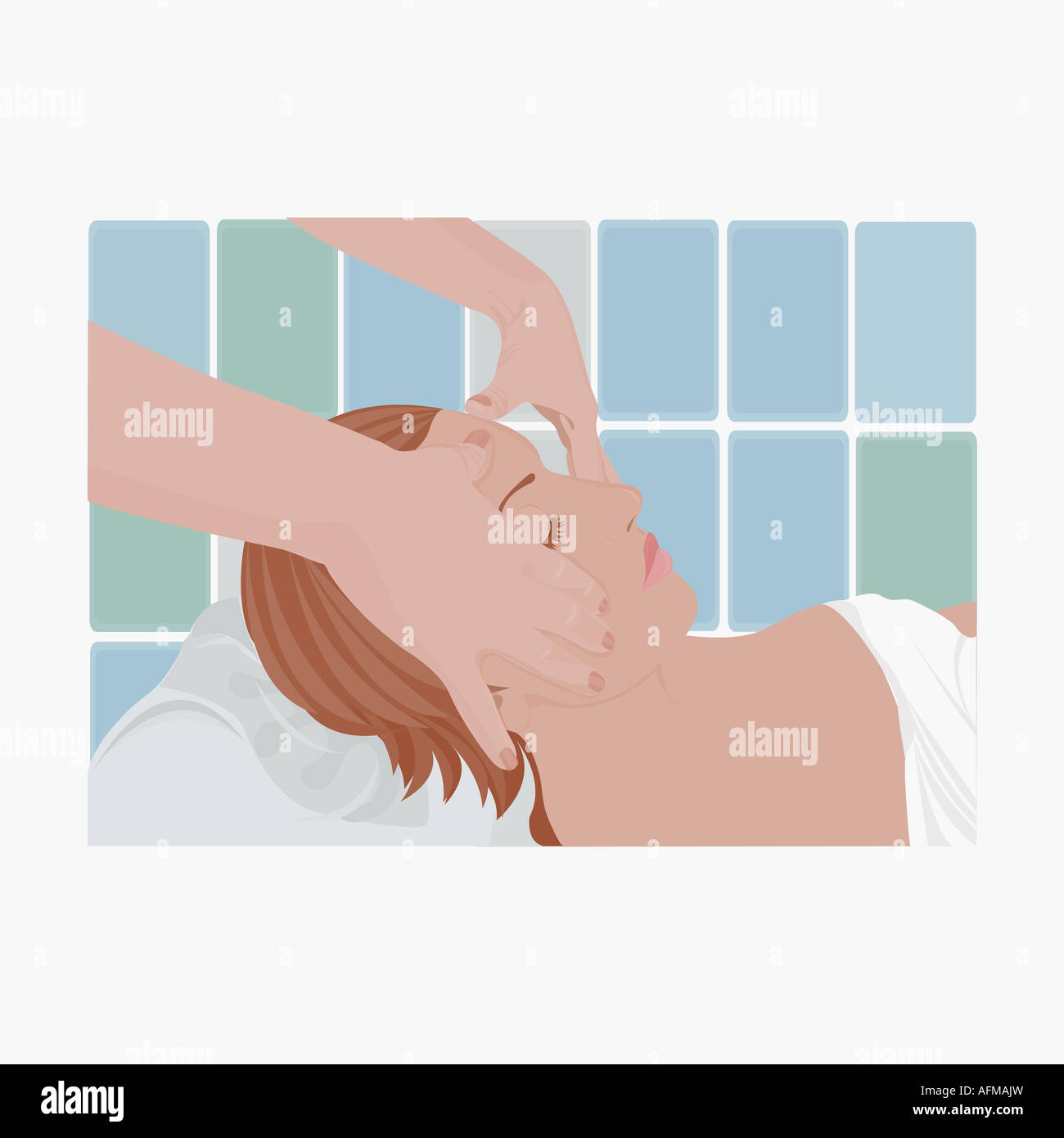 Massage with a view Cut Out Stock Images & Pictures - Alamy