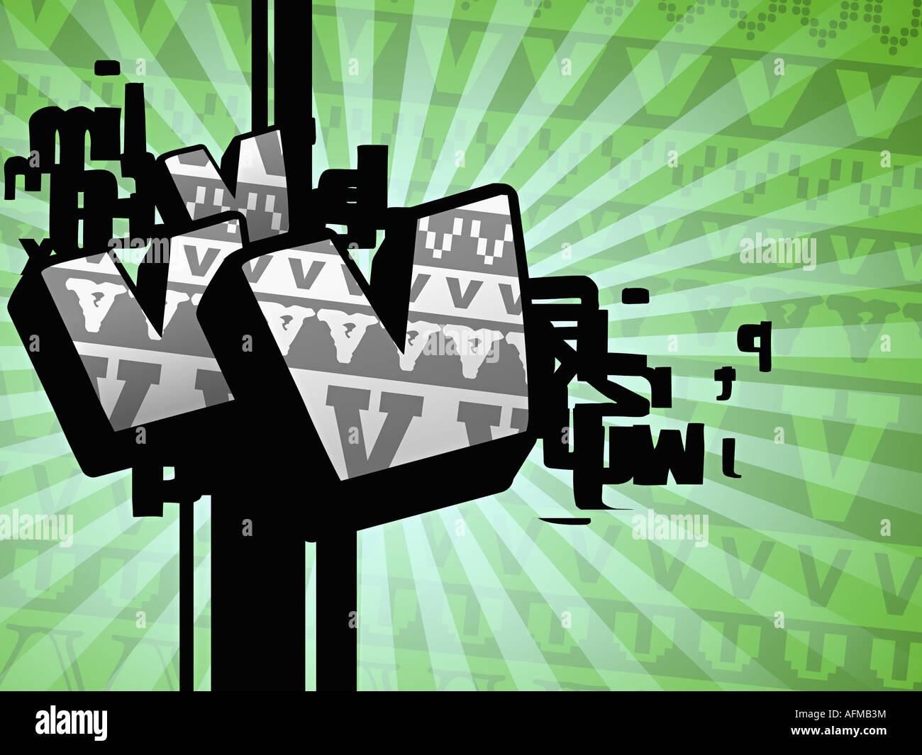 The alphabet V Stock Photo - Alamy