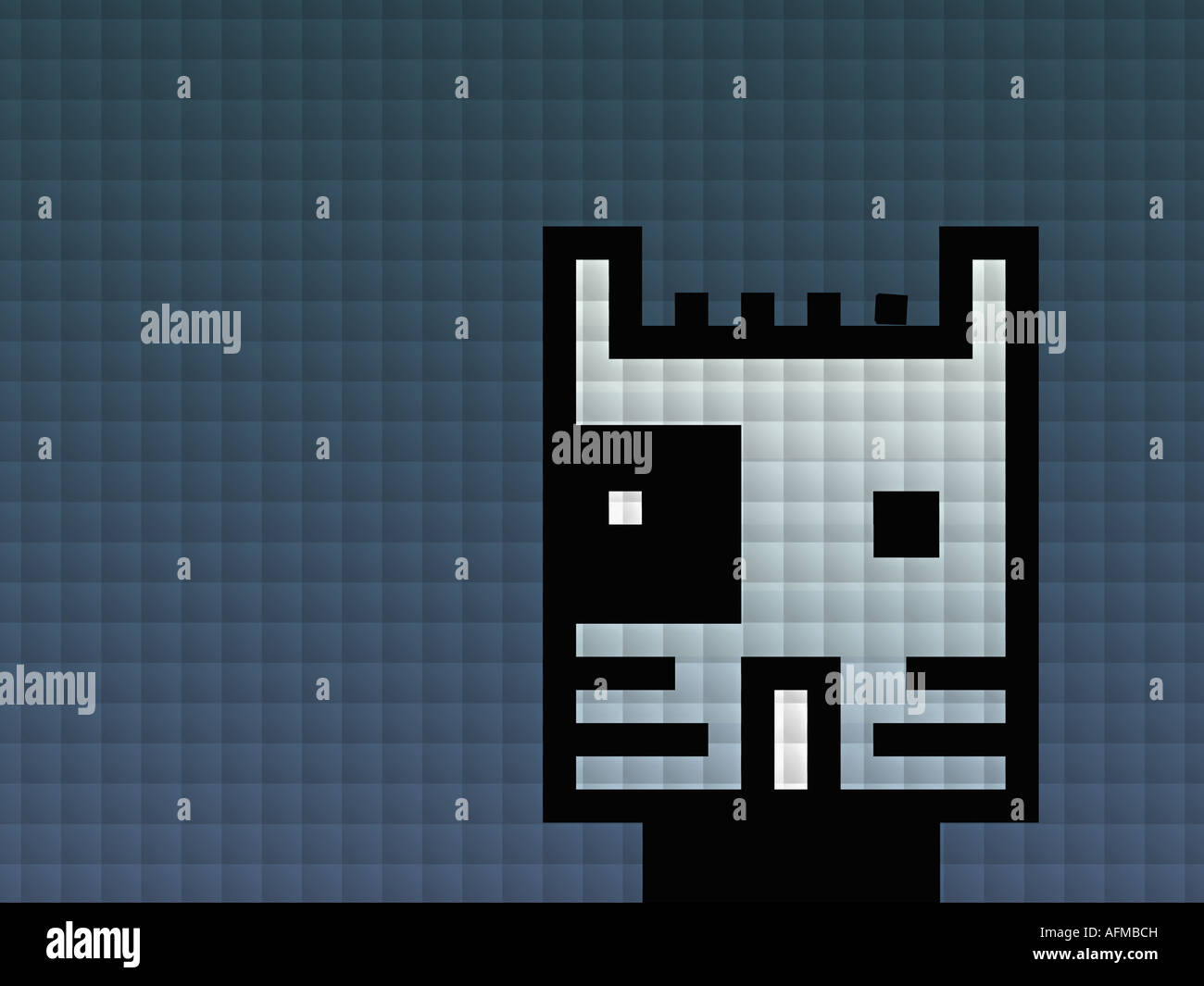 Digital representation of a cat Stock Photo - Alamy