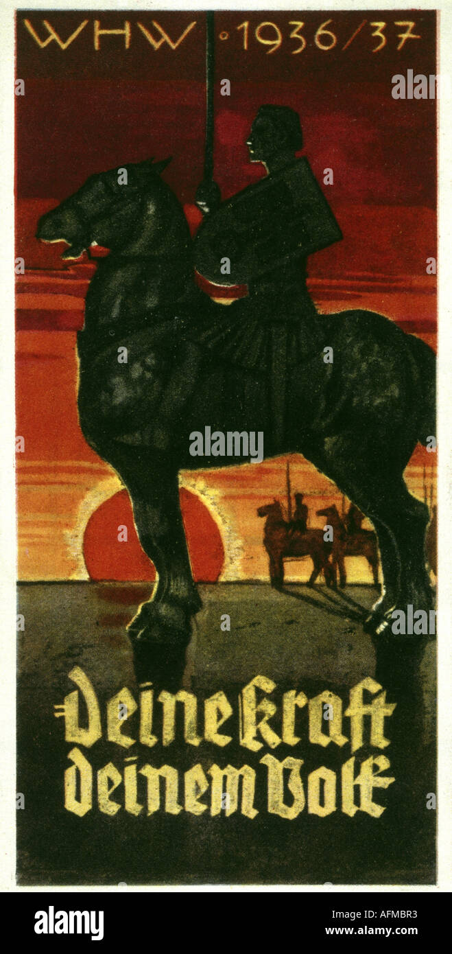 Nazi propaganda poster 1936 hi-res stock photography and images - Alamy