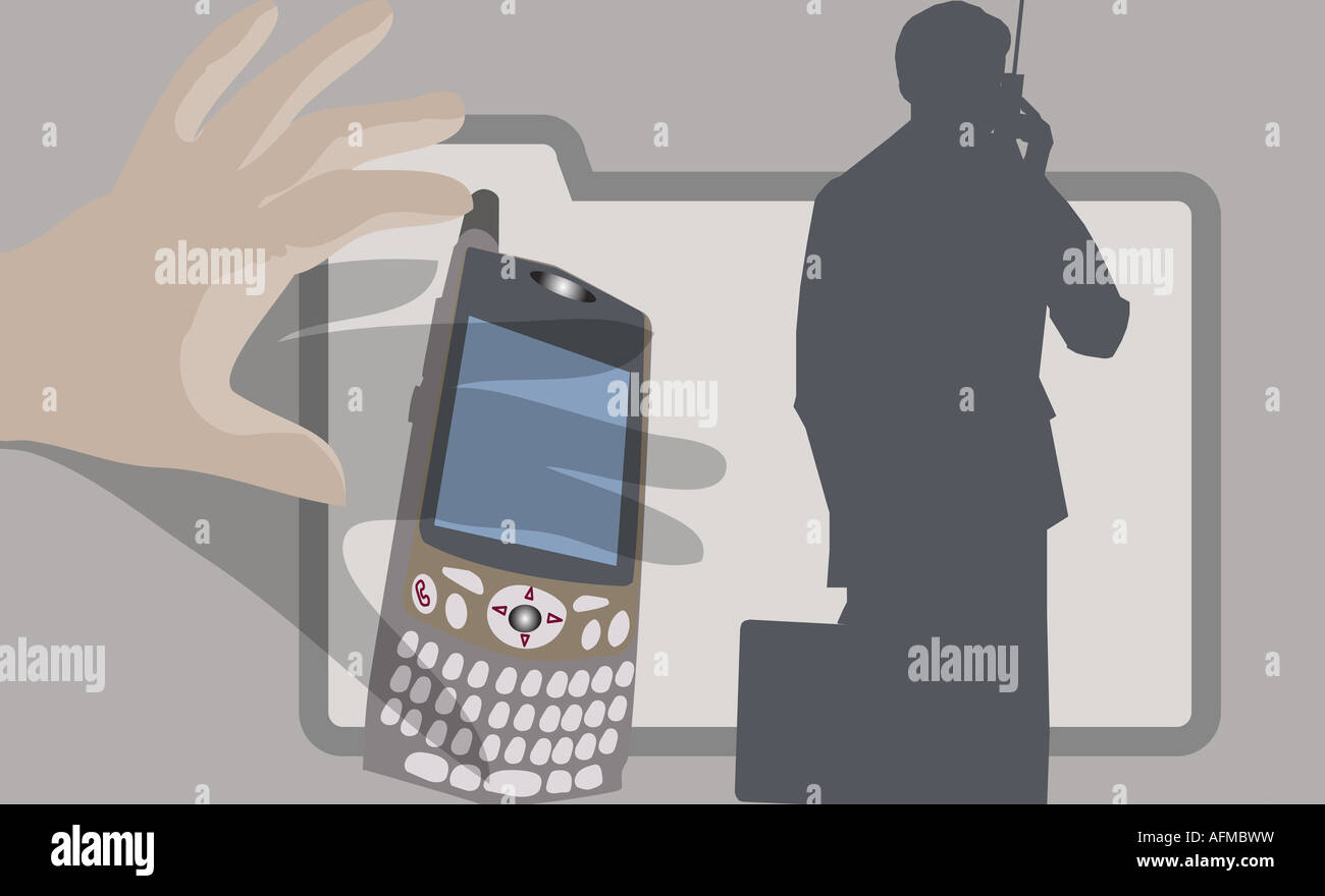 Human hand on a mobile phone Stock Photo - Alamy