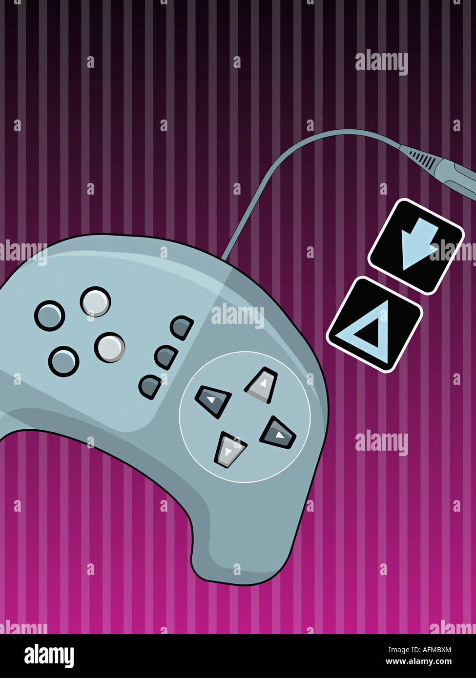 Close up of a video game controller Stock Photo - Alamy