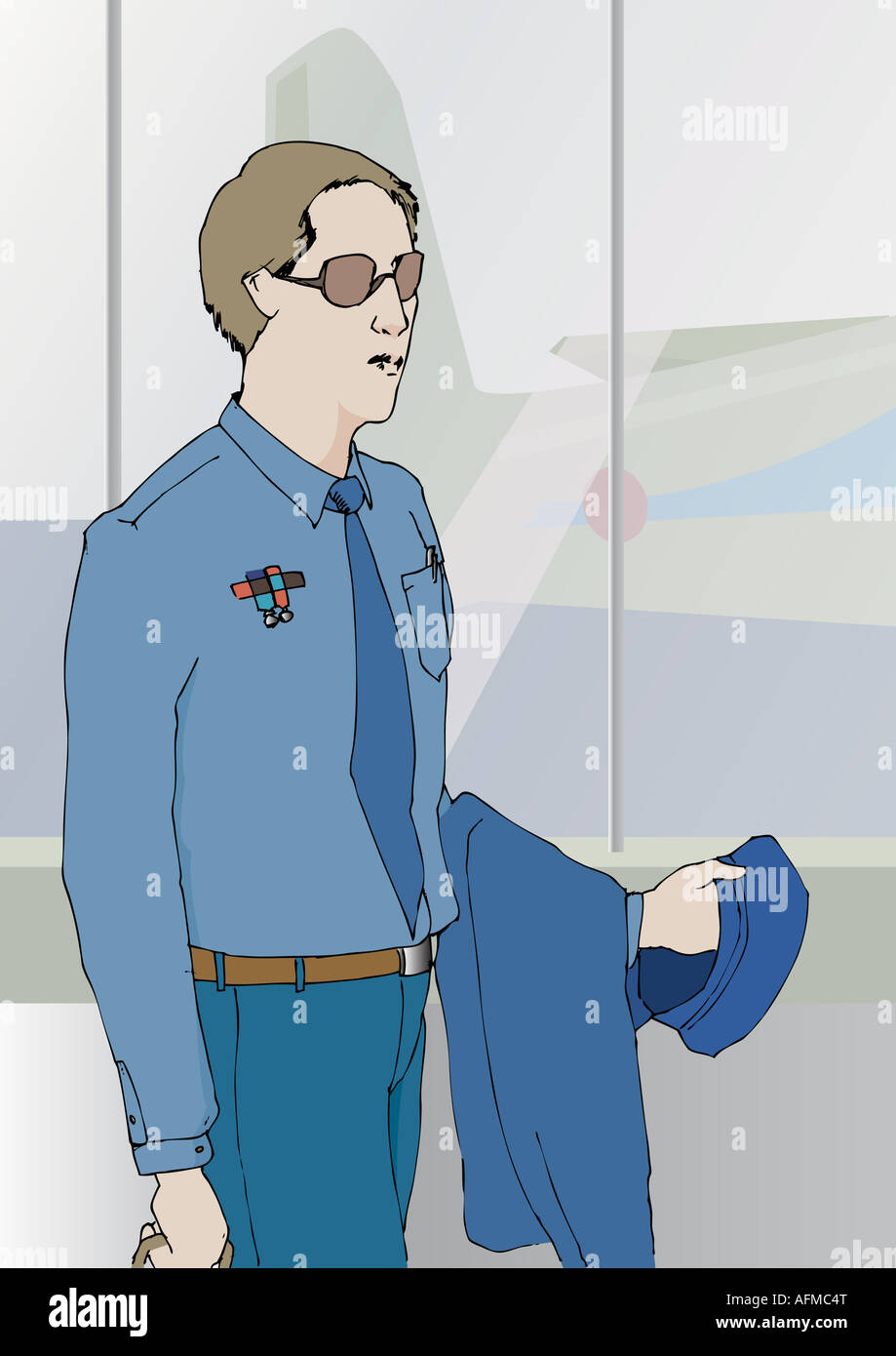 Airplane pilot cap hi-res stock photography and images - Alamy