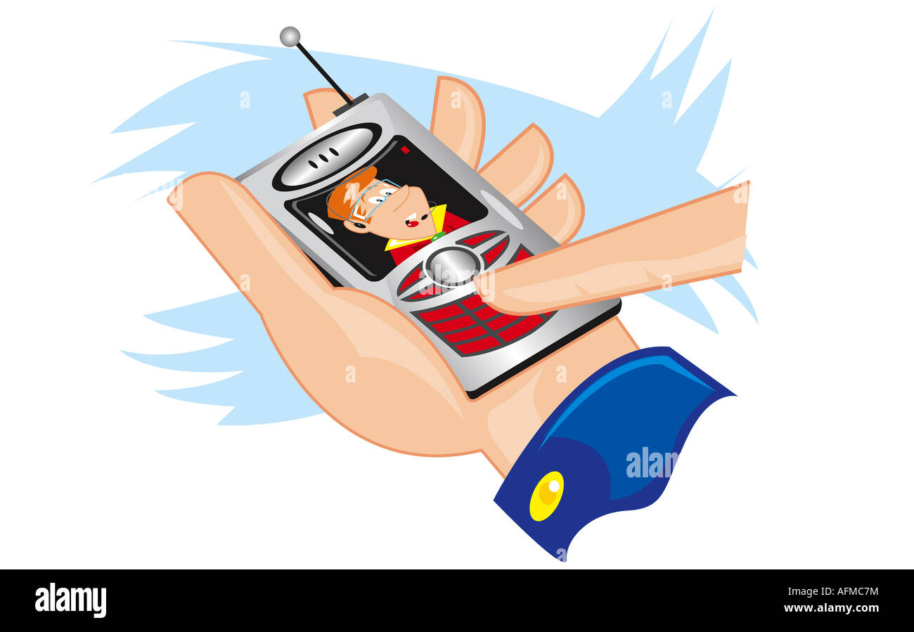 Person s hand operating a mobile phone Stock Photo - Alamy