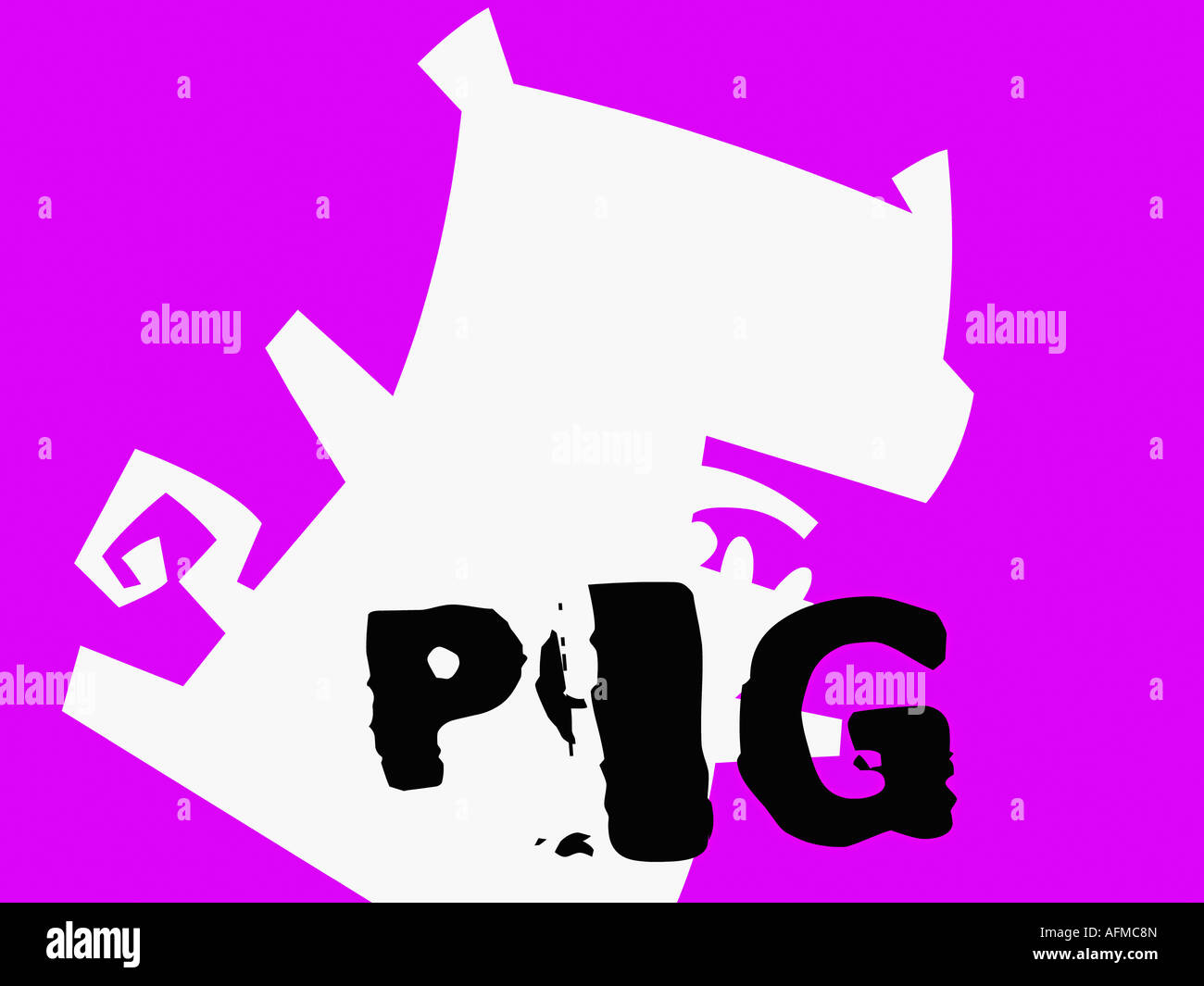 Pig letter hi-res stock photography and images - Alamy