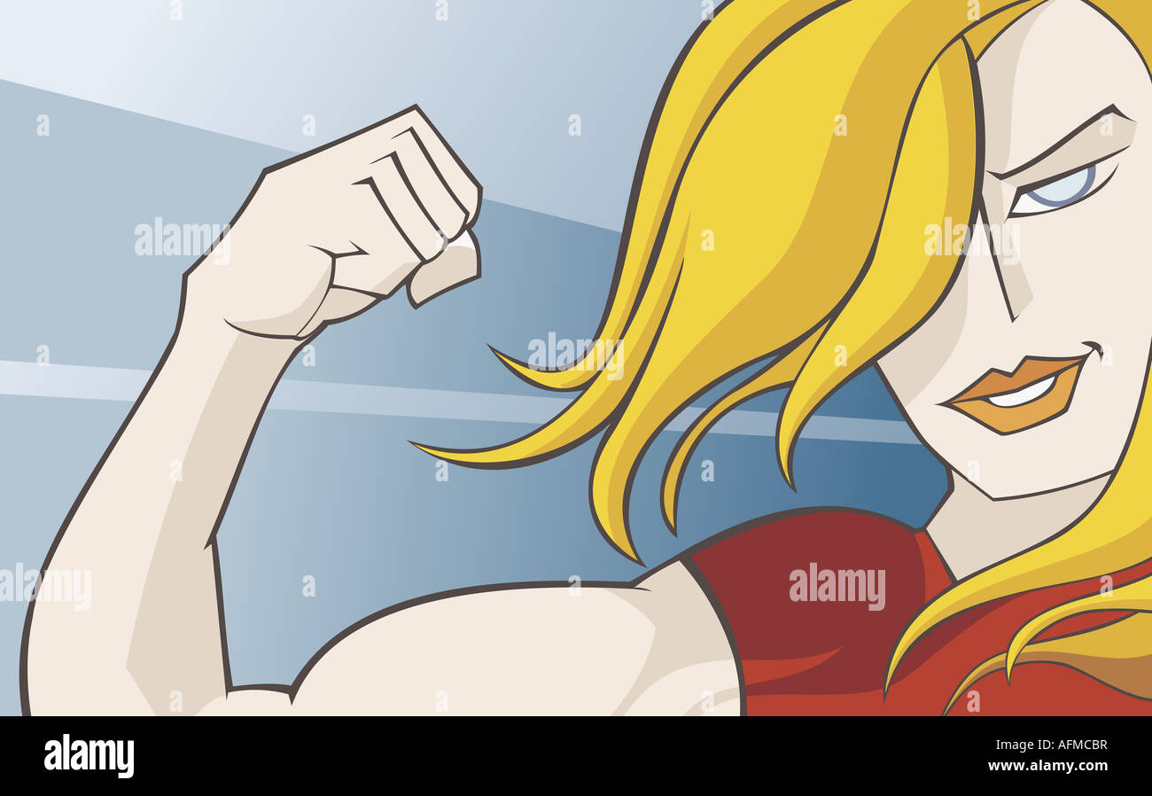 One flexing biceps illustration hi-res stock photography and images - Alamy