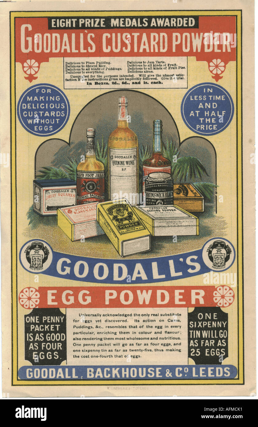 Victorian advert food hi-res stock photography and images - Alamy