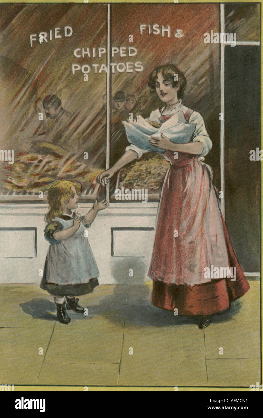 Seaside greeting postcard circa 1905 Stock Photo - Alamy