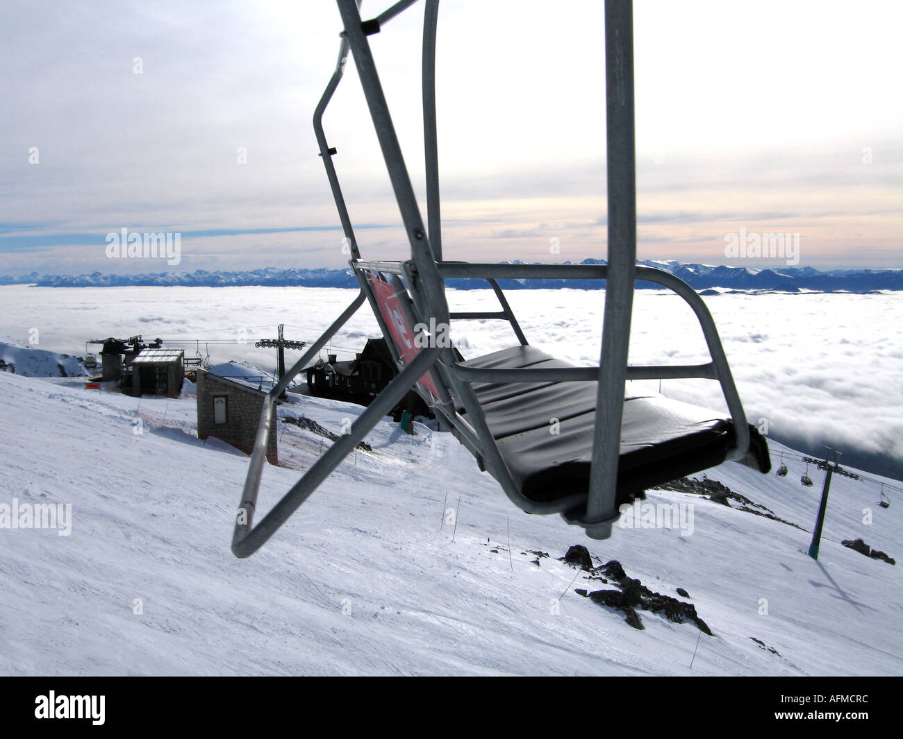 Stratocumulus covers the lake Nahuel Huapi Stock Photo - Alamy