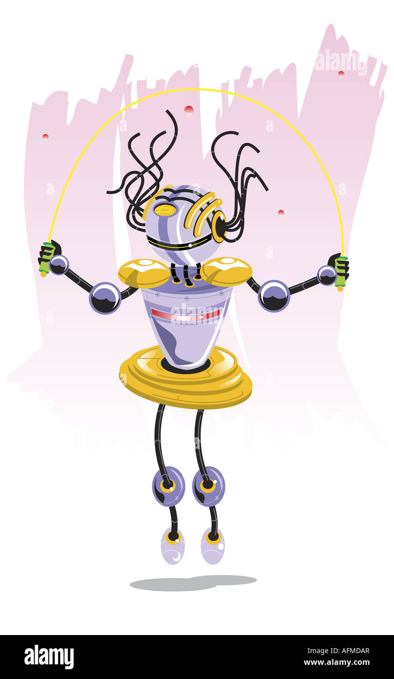 Close up of a robot skipping Stock Photo - Alamy