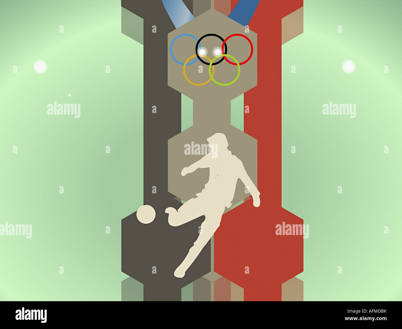 Interlocking olympic rings hi-res stock photography and images - Alamy