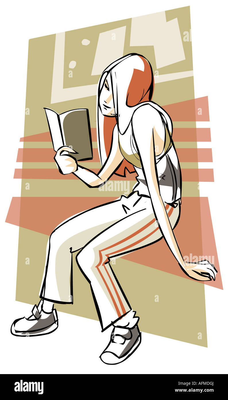 Person reading bench Cut Out Stock Images & Pictures - Alamy