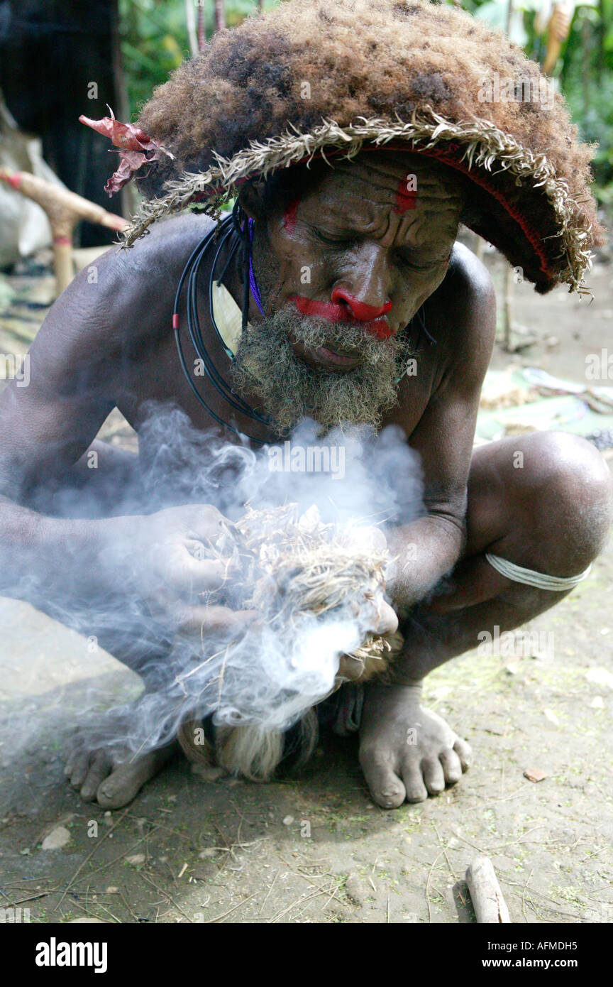 A Huli Wigman Tribal Warrior Tari Papua New Guinea Stock Photo Alamy