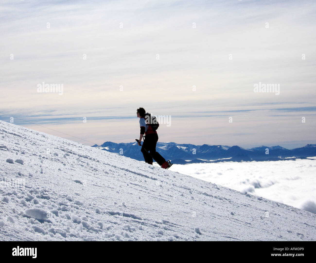 Stratocumulus covers the lake Nahuel Huapi Stock Photo - Alamy