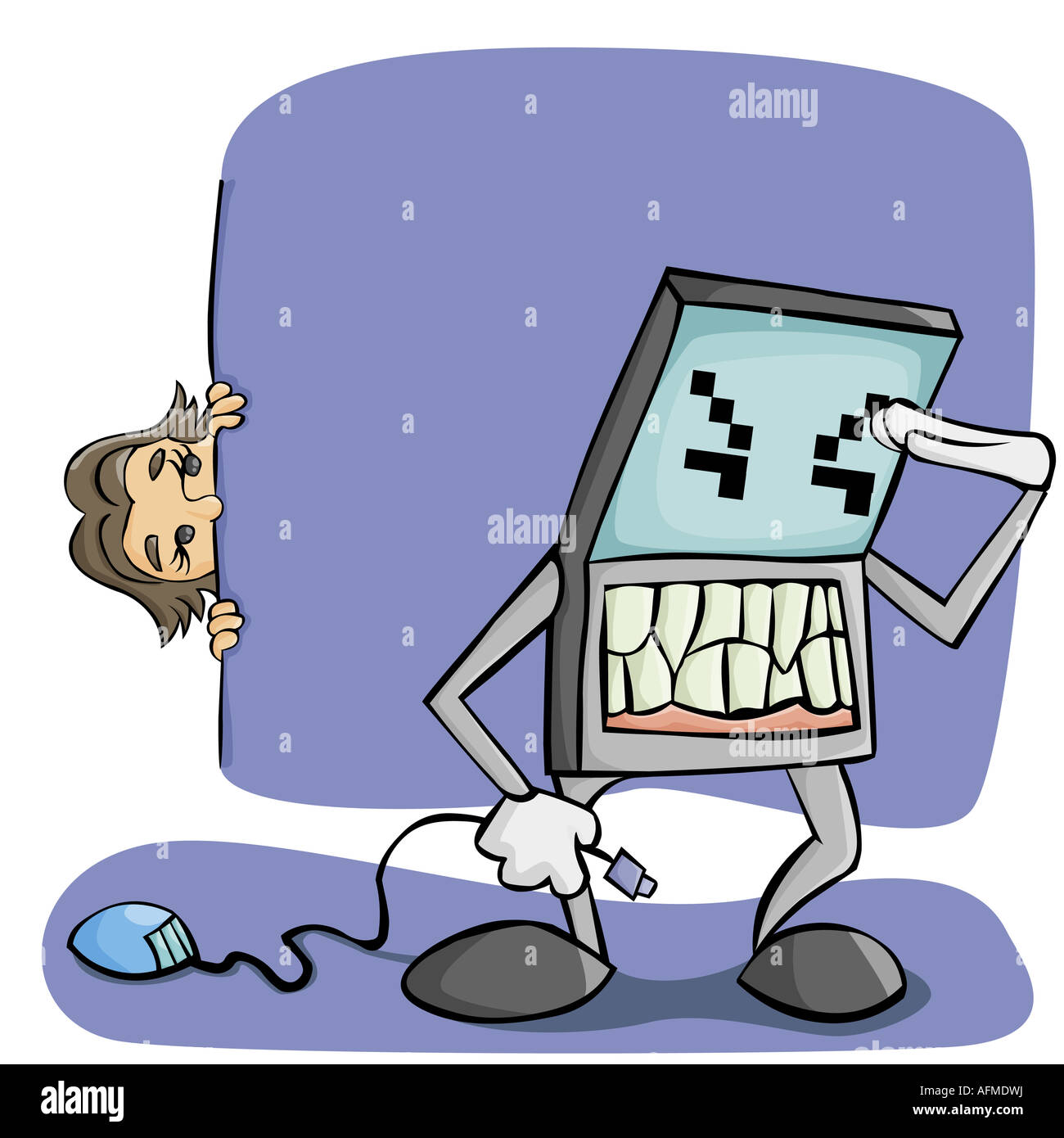 Cartoon monster man hi-res stock photography and images - Alamy