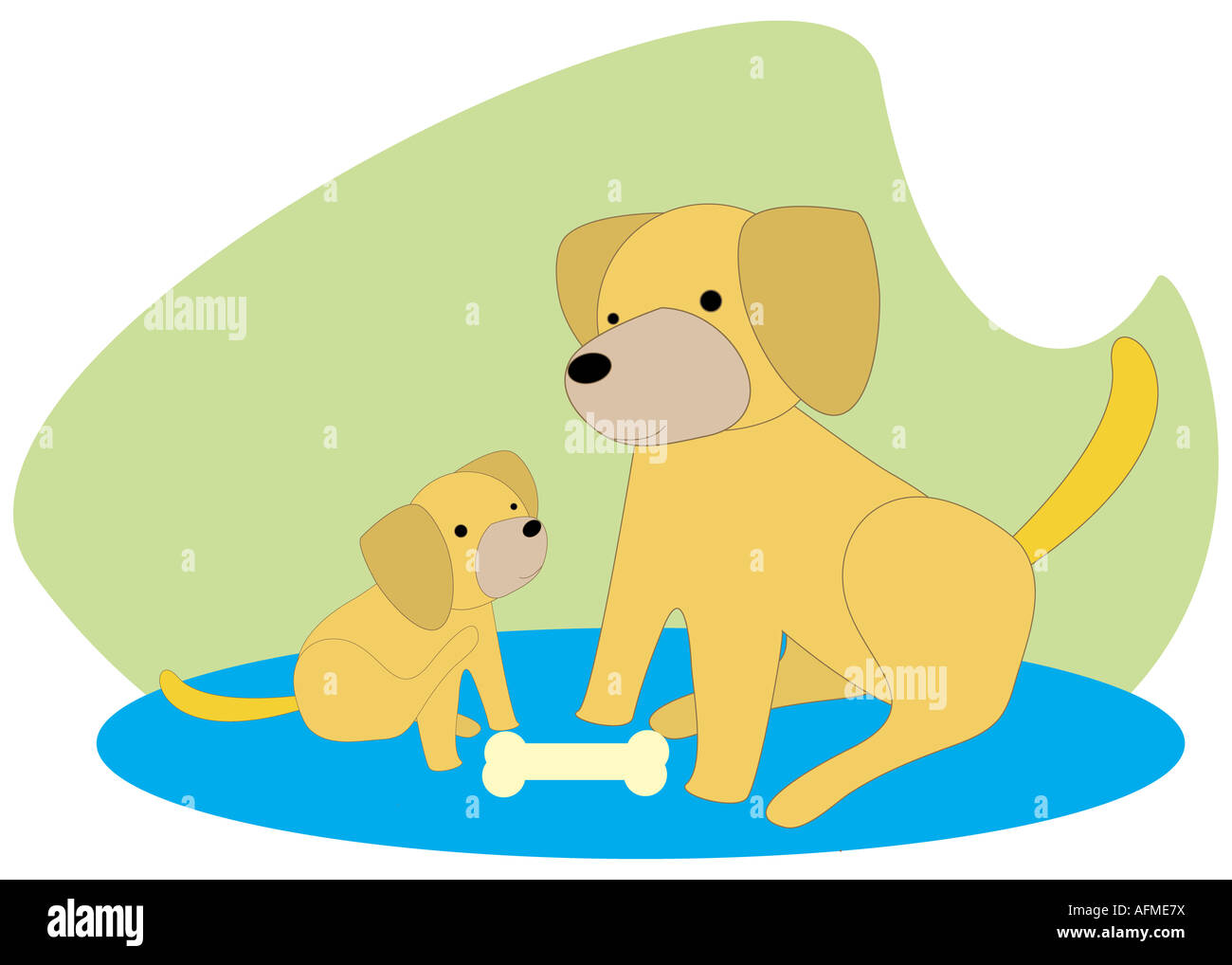 Two bone dog hi-res stock photography and images - Alamy