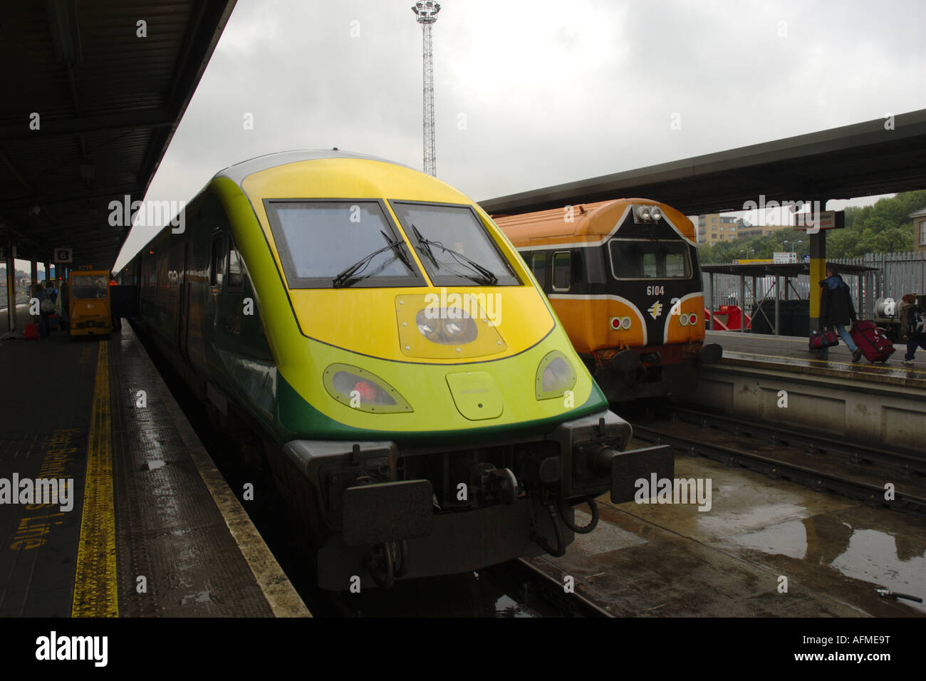 Irish Rail Mainline Train, Dublin, Ireland Stock Photo - Alamy