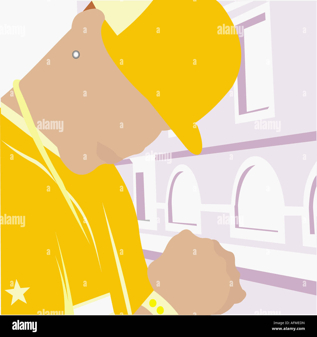 Head of a man wearing a cap hi-res stock photography and images - Alamy