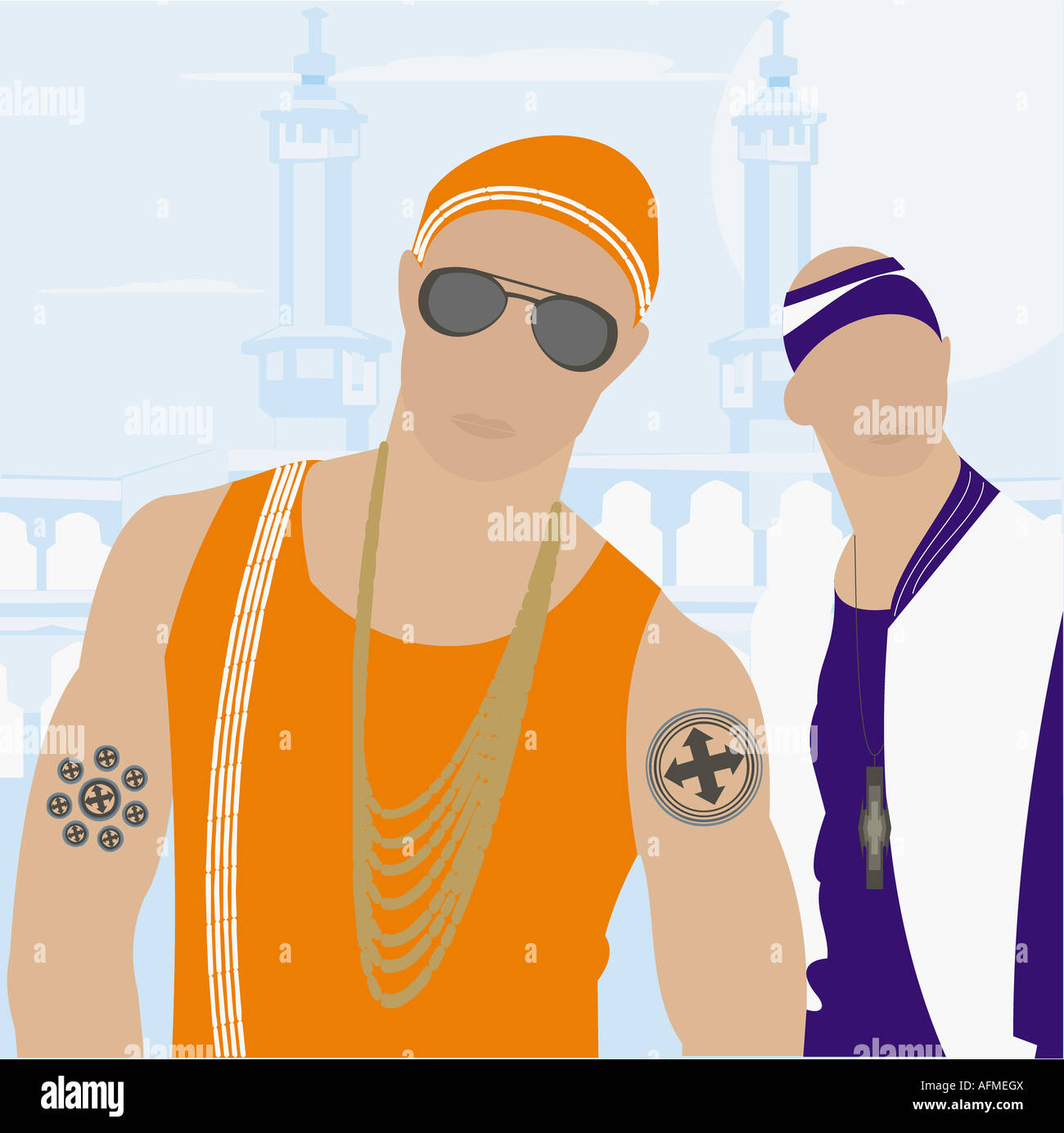 Portrait of two men Stock Photo - Alamy