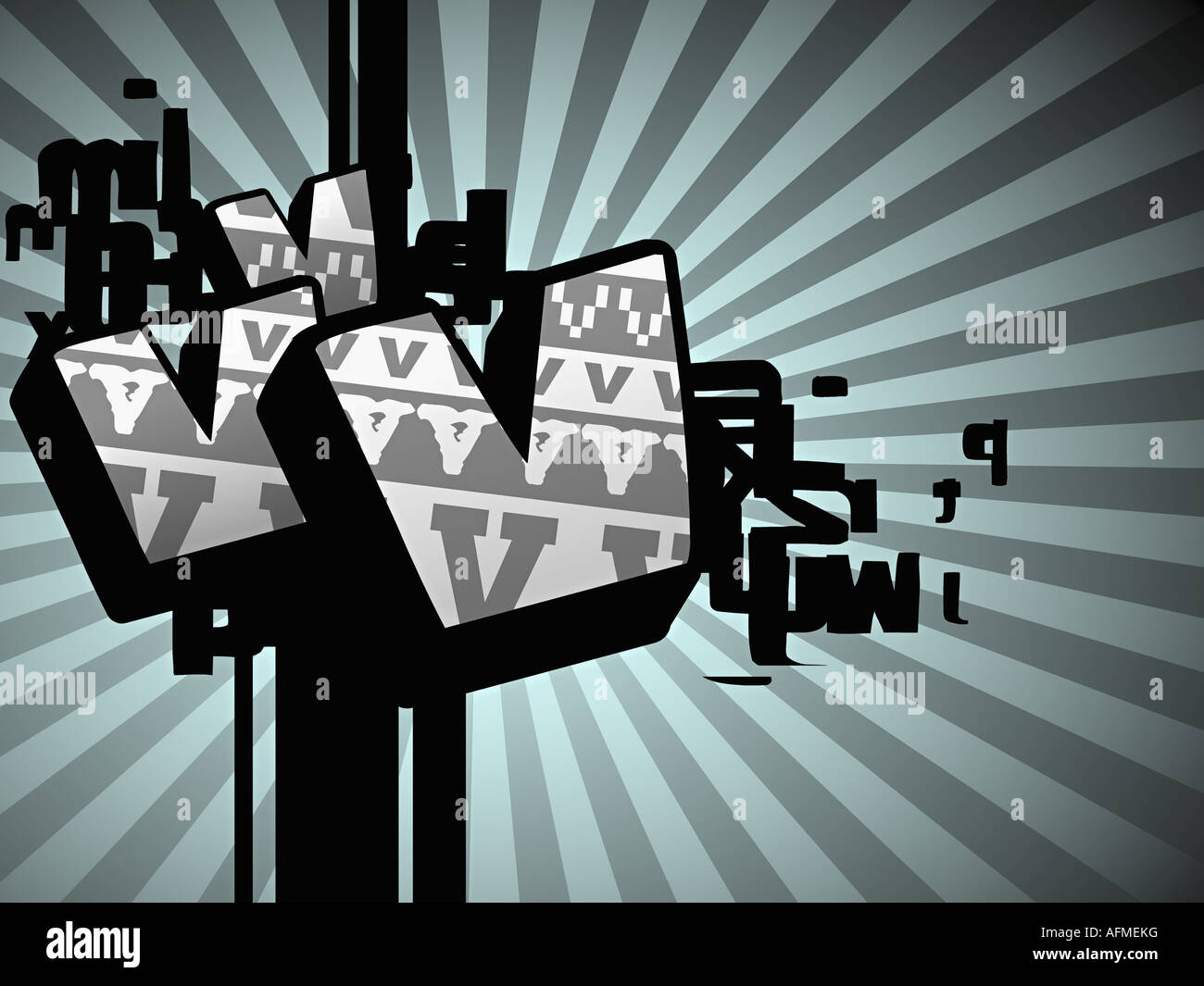 The alphabet V Stock Photo - Alamy