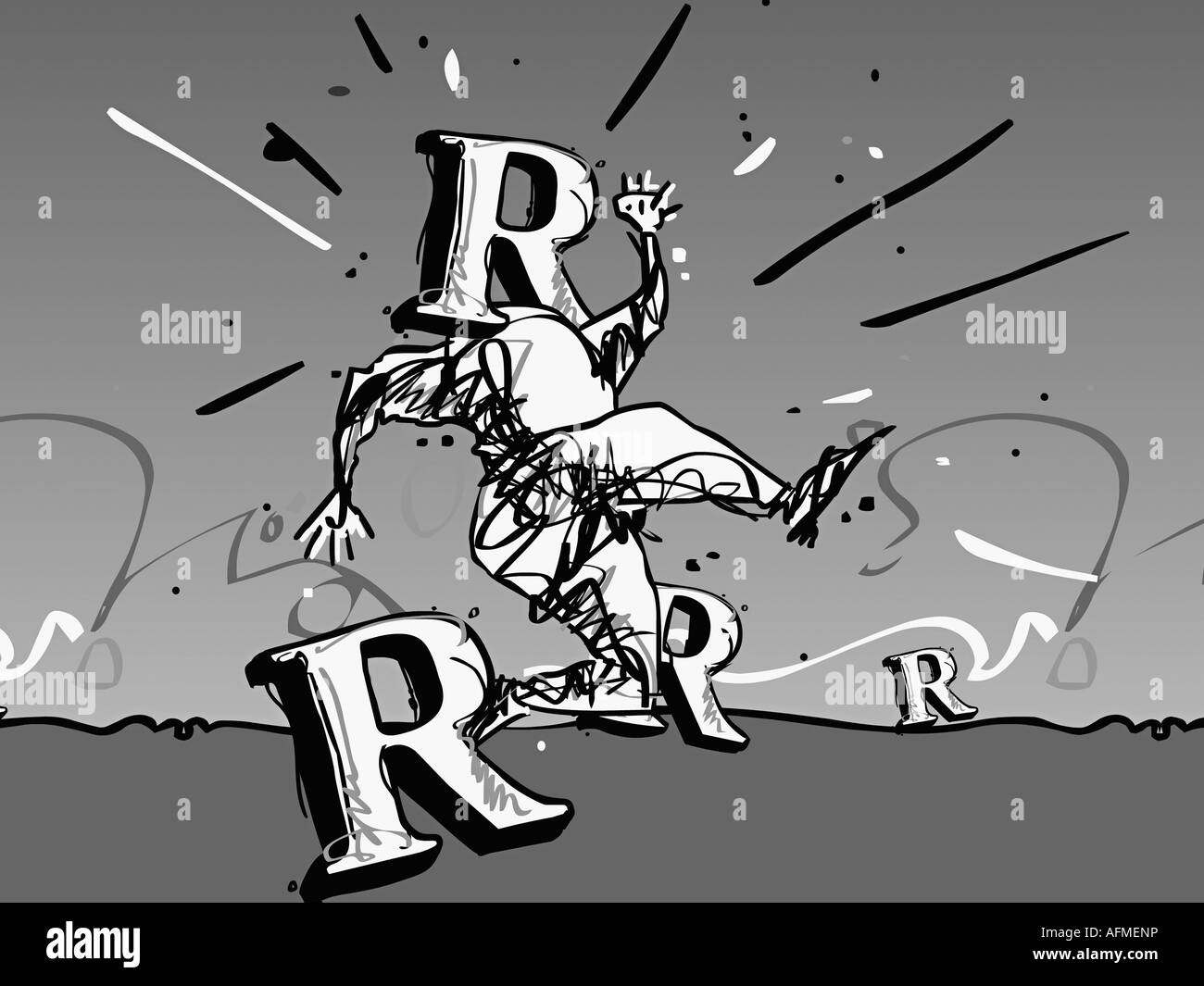 A and r letter Black and White Stock Photos & Images - Alamy