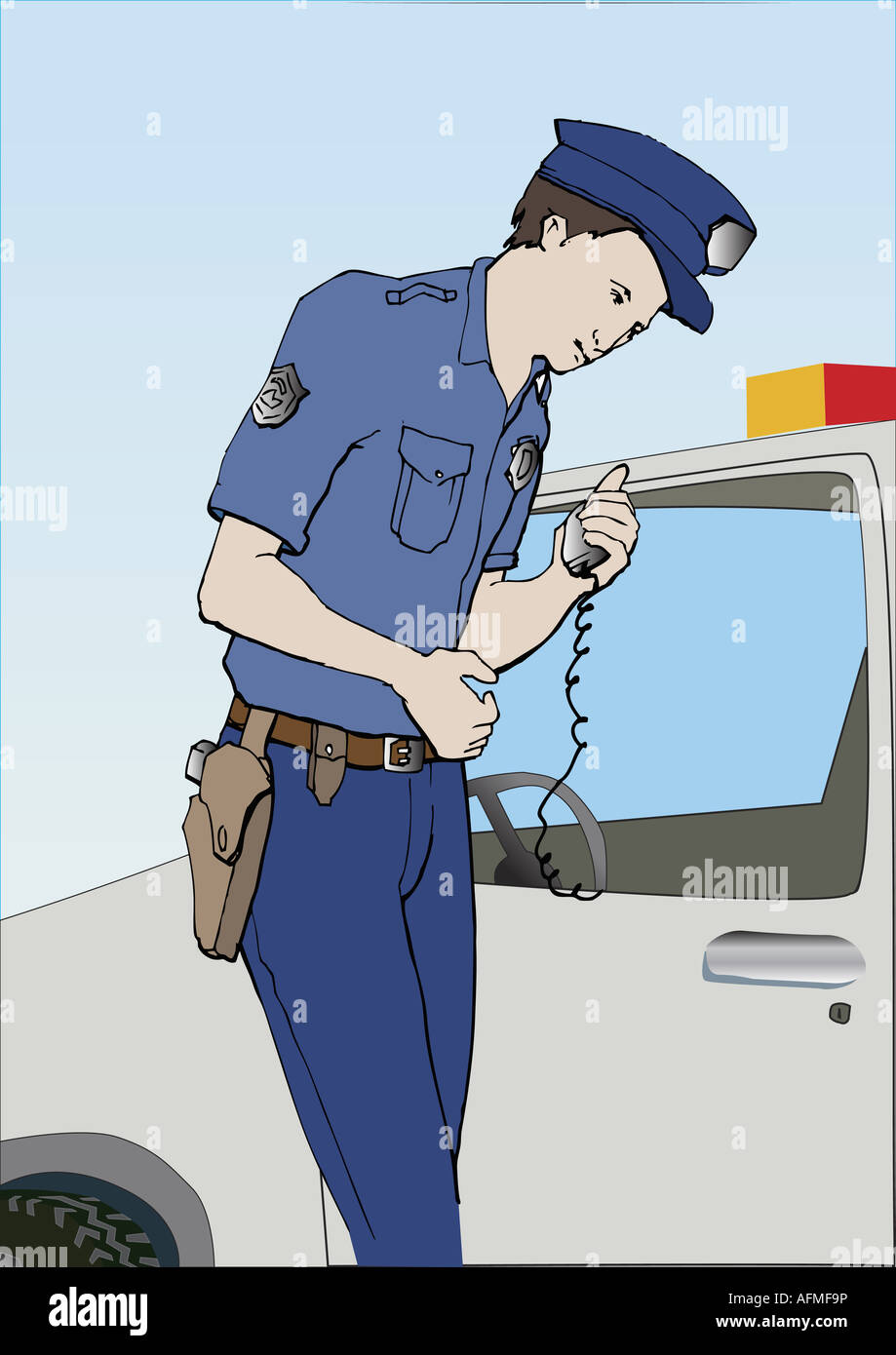 Side profile of a traffic cop hi-res stock photography and images - Alamy