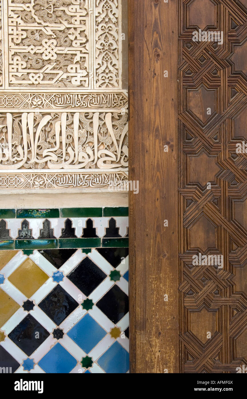 SPAIN Andalucia granada alhambra palace ornate moorish moors Comares ...