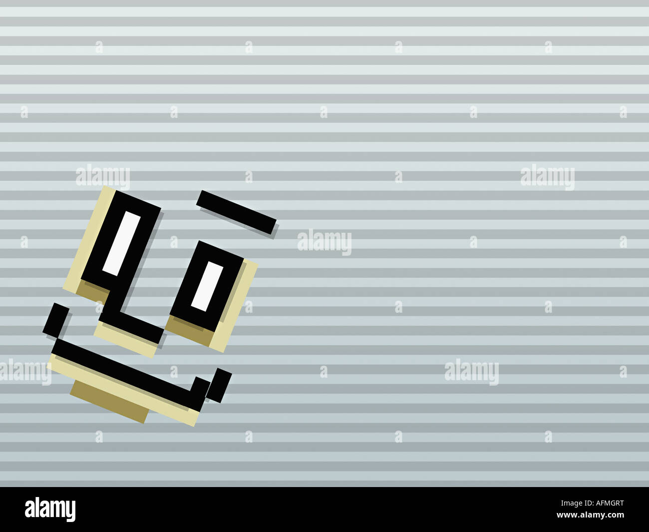 Digital representation of a human face Stock Photo - Alamy