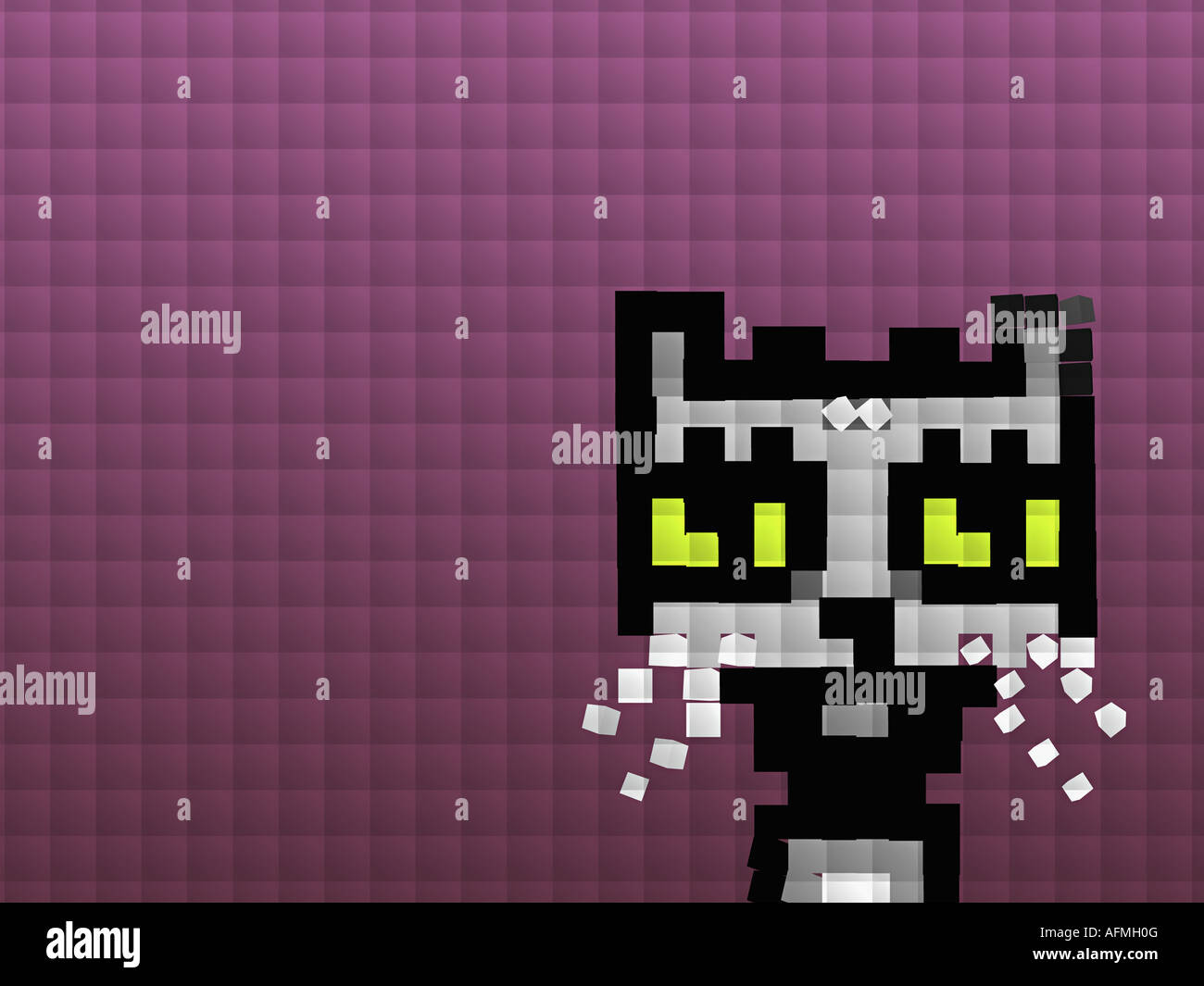 Digital representation of a cat Stock Photo - Alamy