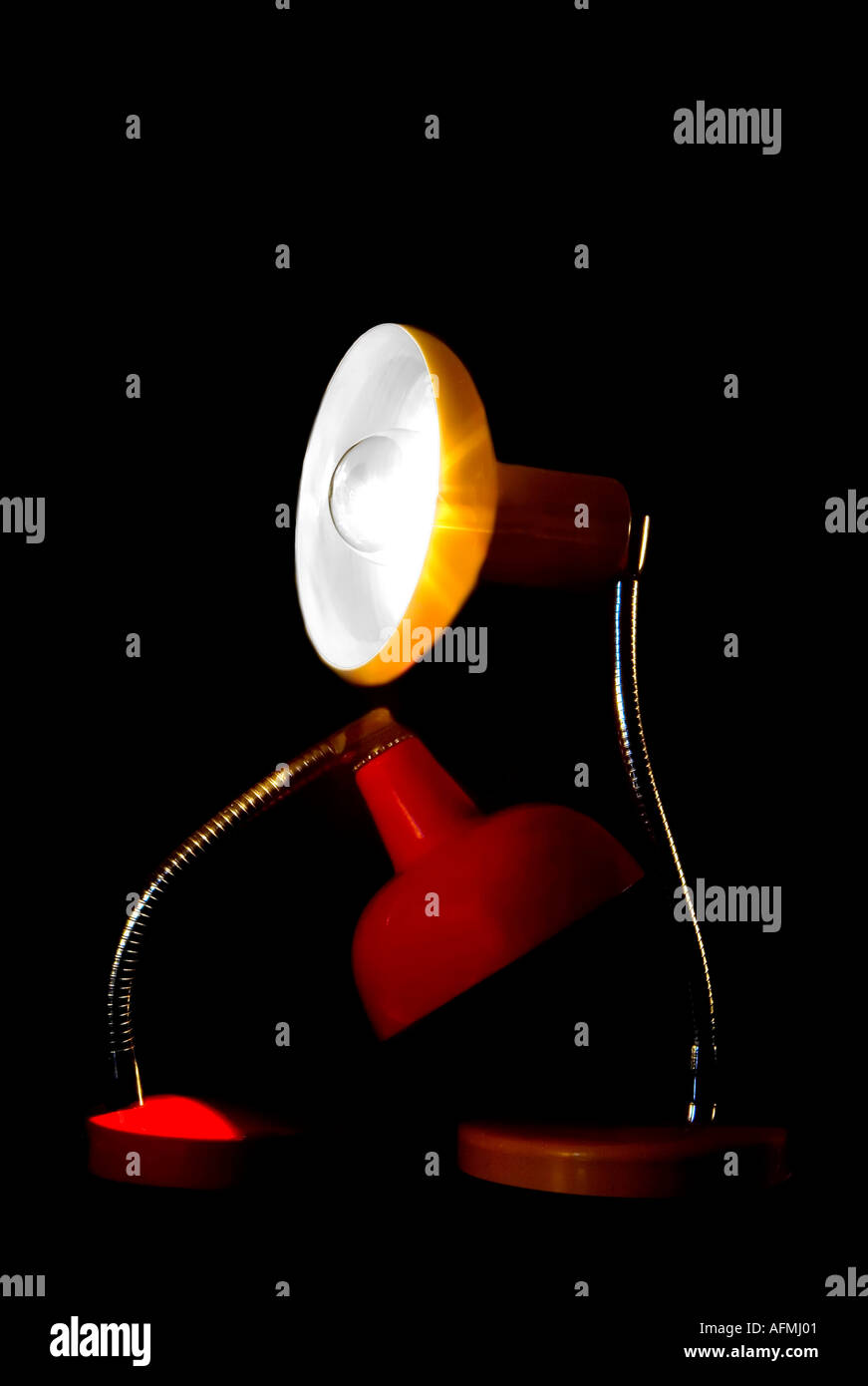 lamp from table Stock Photo - Alamy