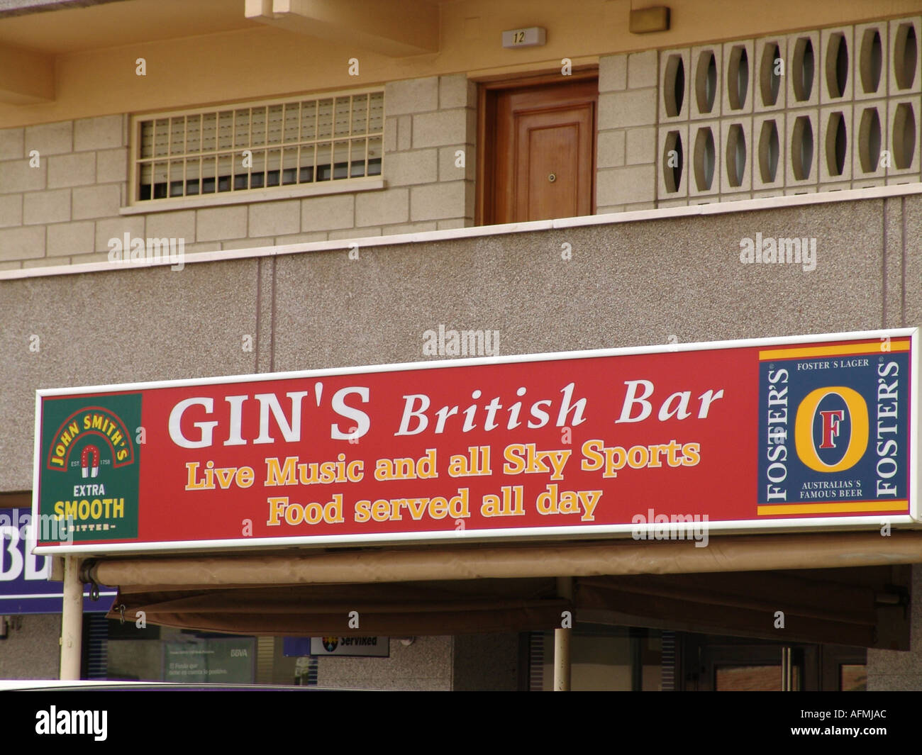 British cafe benidorm spain hi-res stock photography and images - Alamy